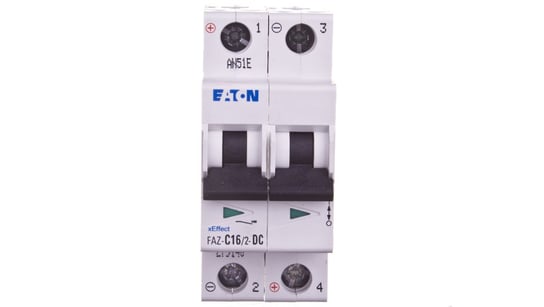 Wyłącznik nadprądowy 2P C 16A 15kA DC FAZ C16/2-DC 279140 - Eaton | Sklep EMPIK.COM