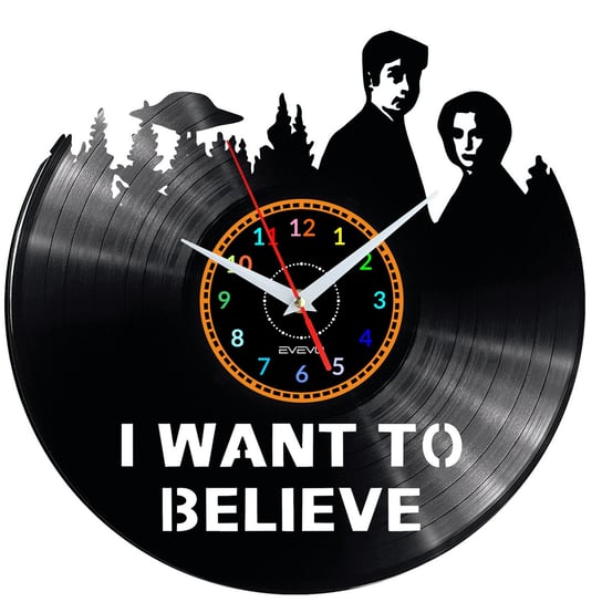 X-Files – Zegar Ścienny z Płyty Winylowej – Motyw Sci-Fi i Tajemnic ...