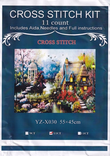 X030 DIY haft krzyżykowy zestaw nadruk 50x40 dom - Koltat | Sklep EMPIK.COM