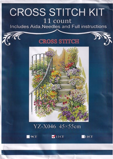 X046 DIY haft krzyżykowy zestaw nadruk 40x50 schody - Inna marka | Sklep EMPIK.COM