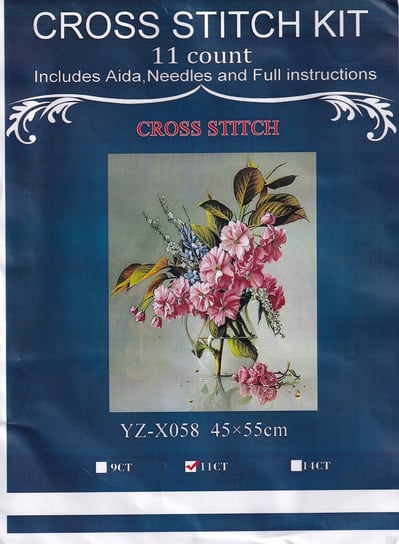 X058 DIY haft krzyżykowy zestaw nadruk 40x50 kwiaty - Inna marka | Sklep EMPIK.COM