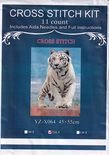 X064 DIY haft krzyżykowy zestaw nadruk 40x50 tygrys - Inna marka | Sklep EMPIK.COM
