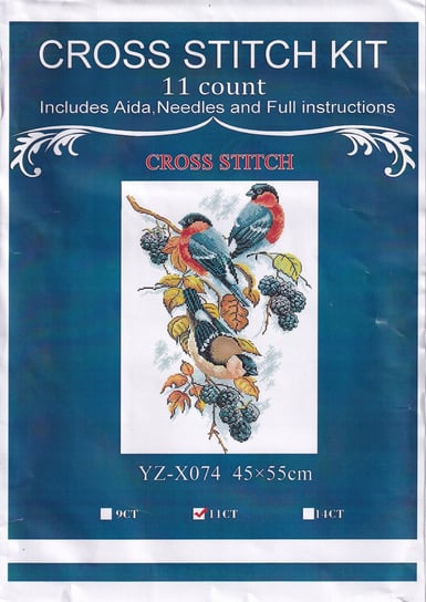 X074 DIY haft krzyżykowy zestaw nadruk 40x50 ptaki - Inna marka | Sklep EMPIK.COM