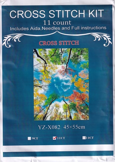 X082 DIY haft krzyżykowy zestaw nadruk 40x50 niebo - Inna marka | Sklep EMPIK.COM