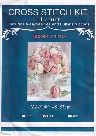 X089 DIY haft krzyżykowy zestaw nadruk 40x50 kwiaty - Inna marka | Sklep EMPIK.COM
