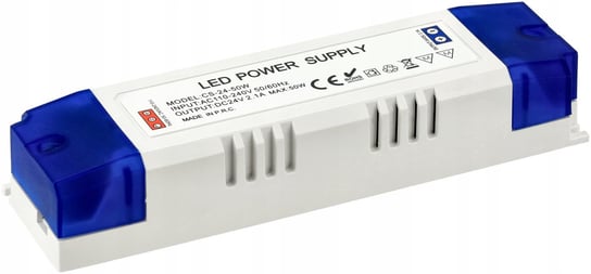 Zasilacz Transformator LED 24V 50W 2,08A IP20 Meblowy Do Taśmy LED Berge - Berge | Sklep EMPIK.COM