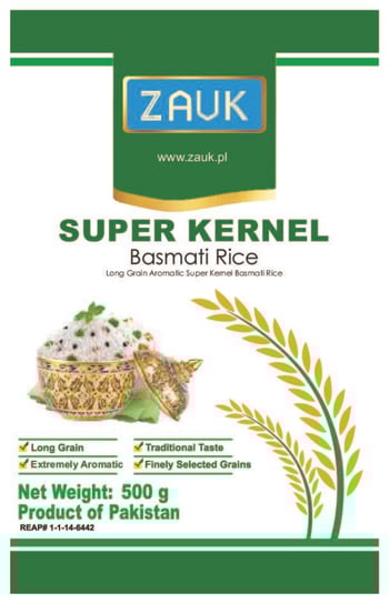 .ZAUK Super Kernal Ryż Basmati 0,5Kg - Inny producent | Sklep EMPIK.COM