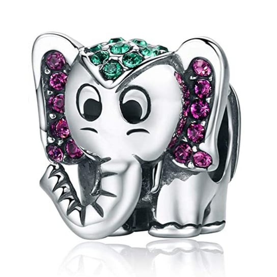 Zawieszka SREBRO 925 Charms koralik do PANDORA Szczęśliwy Słonik Słoń ...