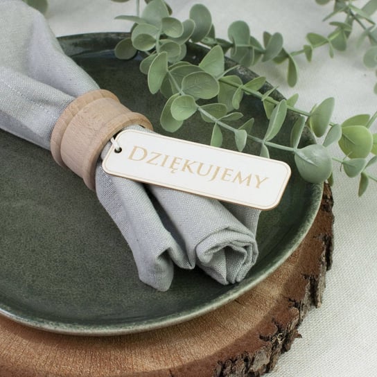 Zawieszki Basic - Dziękujemy, 20 szt., 8,5 x 2,7 cm - P13 | Sklep EMPIK.COM