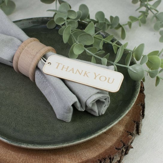 Zawieszki Basic - Thank You, 20 szt., 8,5 x 2,7 cm - P13 | Sklep EMPIK.COM