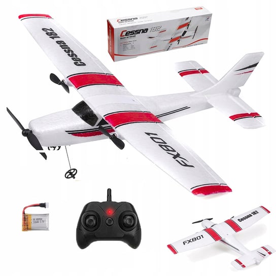 Zdalnie Sterowany Samolot FX801 Cessna 182 RC Motoszybowiec Łatwy ...