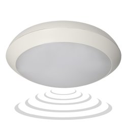 ZEFIR LED, plafon z mikrofalowym czujnikiem ruchu, 25W, 1750lm, IP66 ...