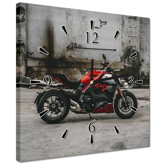 Zegar 30x30cm Czerwone Ducati Motocykl - ZeSmakiem | Sklep EMPIK.COM