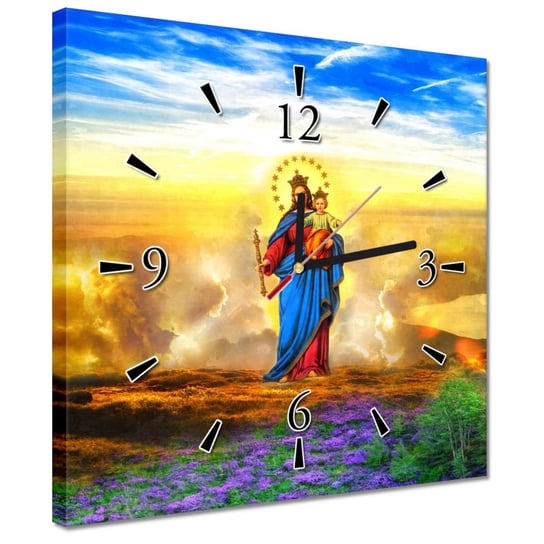 Zegar 30x30cm Matka Boska Wspomożenia - ZeSmakiem | Sklep EMPIK.COM