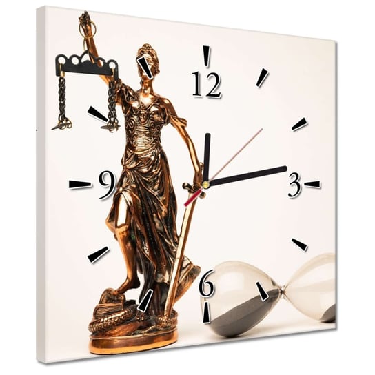 Zegar 30x30cm Temida symbol prawa - ZeSmakiem | Sklep EMPIK.COM