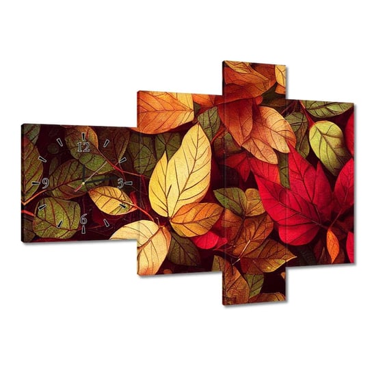 Zegar Jesienne liście Jesień, 100x70cm - ZeSmakiem | Sklep EMPIK.COM