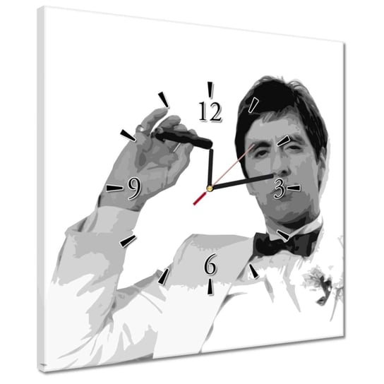 Zegar Scarface Al Pacino, 40x40cm - ZeSmakiem | Sklep EMPIK.COM