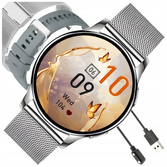 ZEGAREK DAMSKI SMARTWATCH AMOLED POLSKIE MENU ROZMOWY PULS SPORT 2 ...