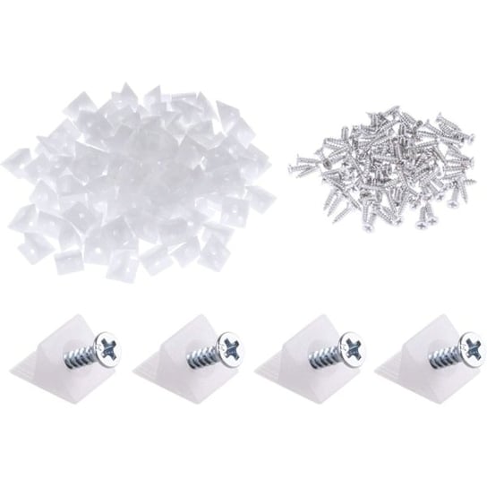 Zestaw 100 sztuk naprawczych dna szuflady w skrzyni meblowej, biały ...