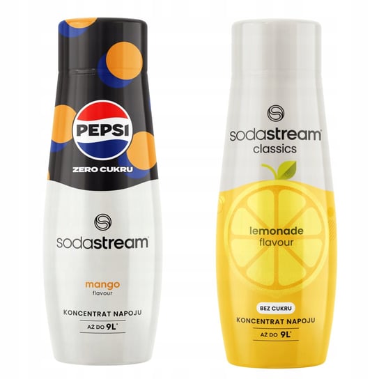 Zestaw 2 koncentratów do wody. Sodastream Pepsi MAX Mango + Lemonade ...