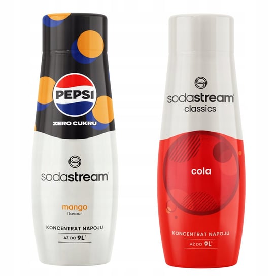 Zestaw 2 koncentratów, syropów do wody. Sodastream Pepsi MAX Mango ...