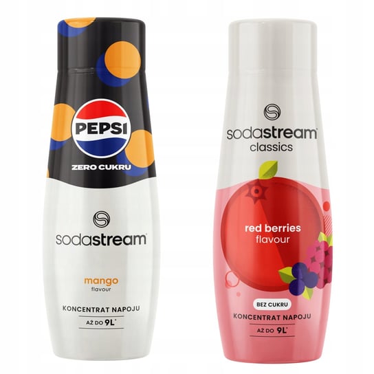Zestaw 2 koncentratów, syropów. Sodastream Pepsi MAX Mango + Red ...
