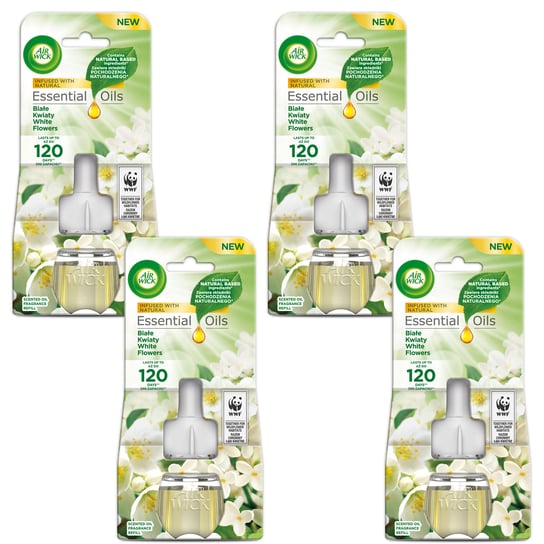 Zestaw Air Wick Electrical Białe Kwiaty Odświeżacz 4*19ml Wkład ...
