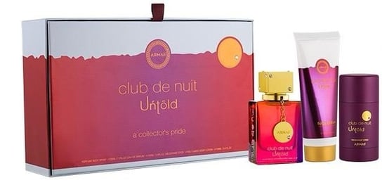 Zestaw Armaf Club De Nuit Untold Edp 105ml + Deostick 75g + Body Lotion ...