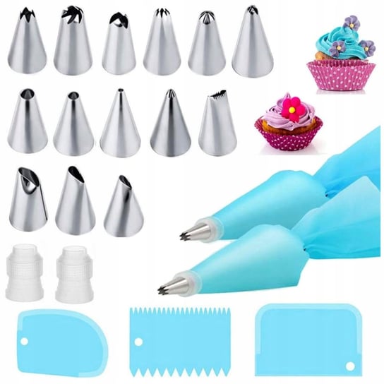 Zestaw Do Dekoracji Tortow Ciast Babeczek Rekaw Cukierniczy Koncowki ...