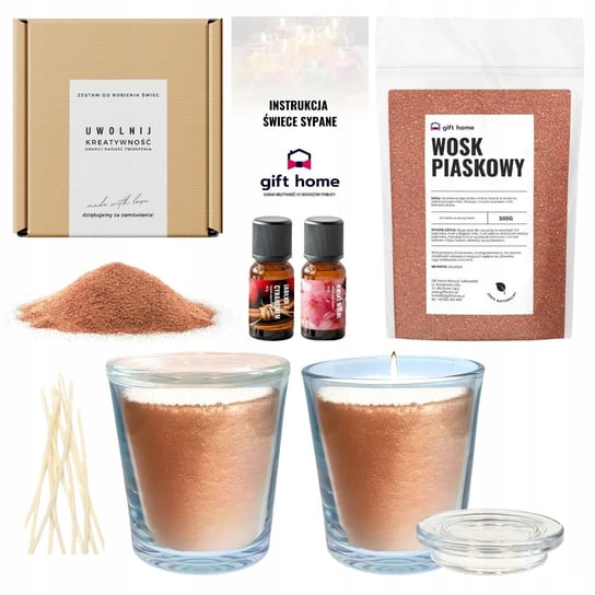 Zestaw do robienia świec sypanych wosk perłowy SAND WAX 2x500ml ...