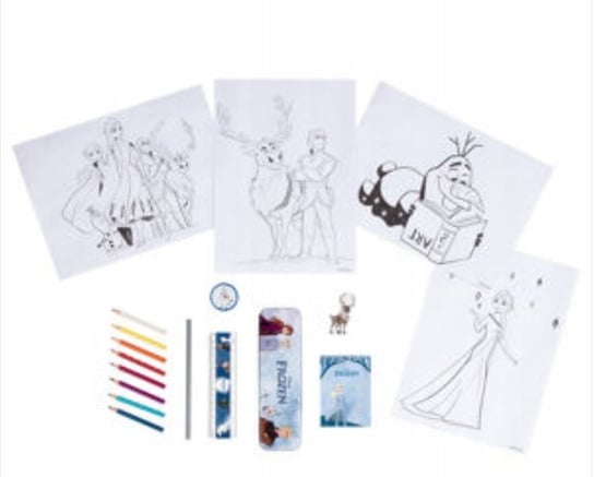 Zestaw do rysowania i pisania Frozen 22 elementy /T - Inna marka ...