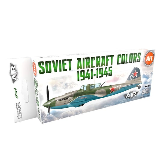 Zestaw Farb 3Gen Acrylics Soviet Aircraft Colors 1941-1945, Ak ...