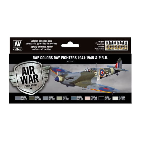Zestaw Farb 71.162 Raf Colors Day Fighters 1941-1945 & P.R.U., Vallejo ...