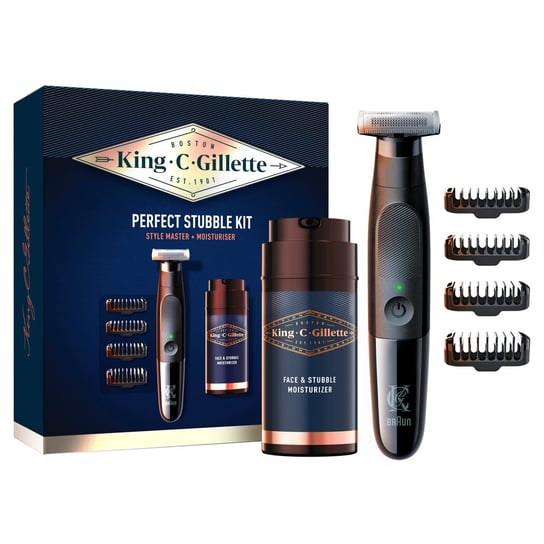 Zestaw GILLETTE King C TRYMER + KREM 100ml | Sklep EMPIK.COM