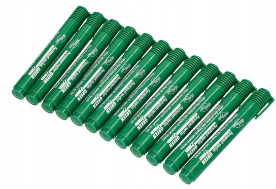 Zestaw Marker Pisak Flamaster Permanentny Zielony Wodoodporny Okrągły ...