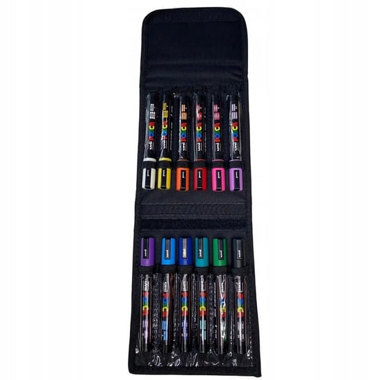 Zestaw Markery Posca Pc-5M 12 Szt Piórnik Etui - POSCA | Sklep EMPIK.COM