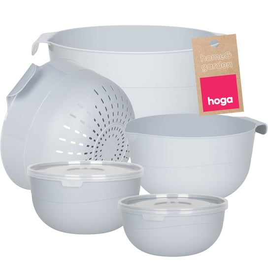 ZESTAW MISEK KUCHENNYCH Z POKRYWKAMI NACZYNIA MISECZKI DURSZLAK CEDZAK ...