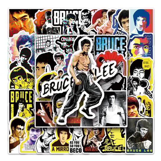 Zestaw Naklejek Wlepki StickerBomb Aktor Bruce Lee Fighter N584 - Inna ...