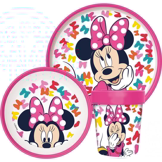 Zestaw Obiadowy Myszka Minnie Mouse Talerzyk Miska Kubek - Stor | Sklep ...