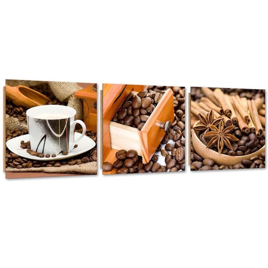 Zestaw obrazów Deco Panel, Kawa i cynamon (Rozmiar 90x30) - Inna marka ...