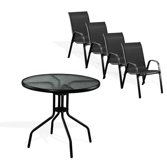 Zestaw ogrodowy metalowy czarny begryf - BEGRYF | Sklep EMPIK.COM