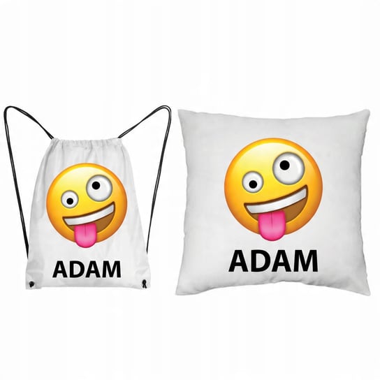 ZESTAW PODUSZKA + WOREK NA WF Emotka Emotikon #2 - Atram | Moda Sklep ...
