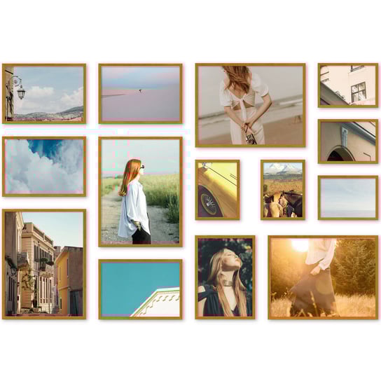 Zestaw ramek galeria ścienna Pinia 10 GF0001 - Luca | Sklep EMPIK.COM