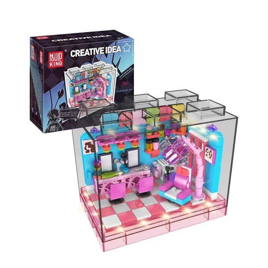 Zestaw Salon fryzjerski LED BOX - Klocki konstrukcyjne MOULD KING 388el ...