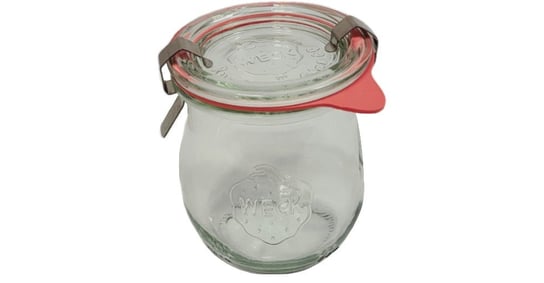 Zestaw Słoików Weck Pojemność 220 Ml Średnica 60mm 6 Sztuk + Szklane Wieka, Zapinki, Gumki ...