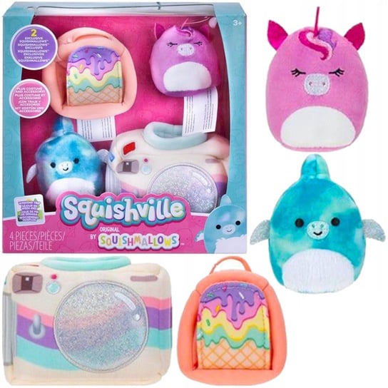 ZESTAW SQUISHVILLE GAL + REID MASKOTKI SQUISHMALLOWS PLUSZAKI ...