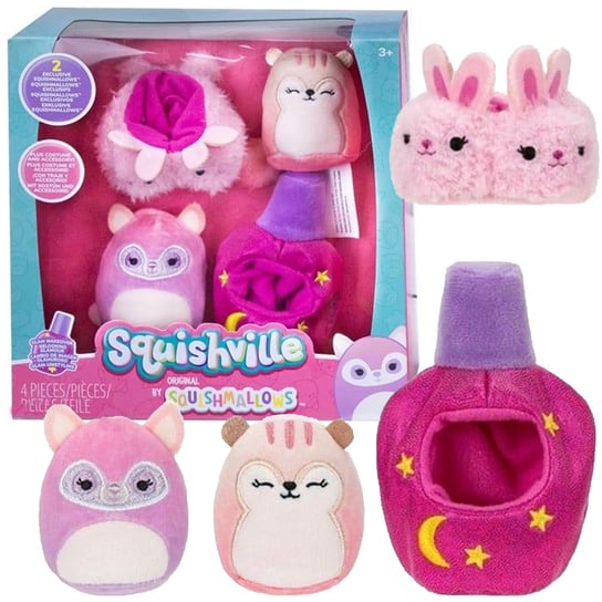 ZESTAW SQUISHVILLE LANE + CHAITRA MASKOTKI SQUISHMALLOWS PLUSZAKI ...