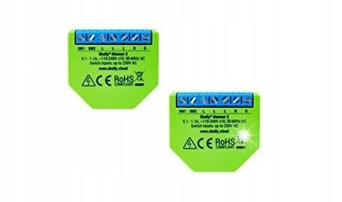 ZESTAW STEROWNIKÓW SHELLY 1 DIMMER 2 ZDALNE STEROWANIE WIFI INTELIGENTNY - Inna marka | Sklep ...