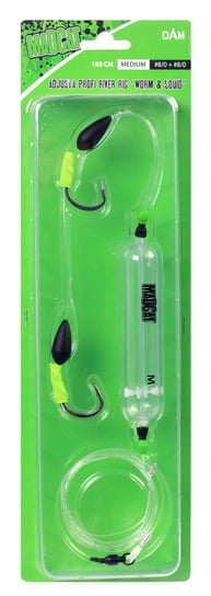Zestaw sumowy MadCat Adjusta Profi River Rig "Worm & Squid" do łowienia ...