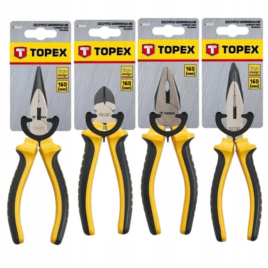 ZESTAW SZCZYPIEC KOMBINERKI 160 MM TOPEX - Topex | Sklep EMPIK.COM
